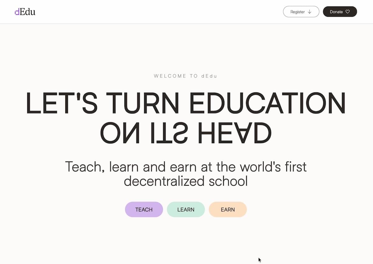 dEdu - Decentralized Online School
